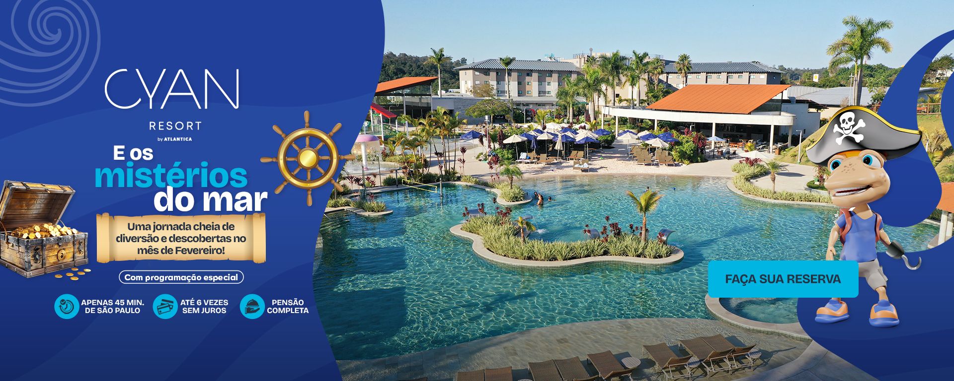 Cyan Resort: refúgio de diversão em SP | Let's Atlantica